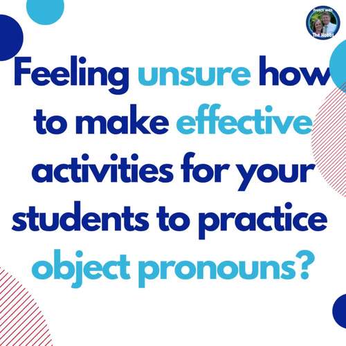 French Indirect Object Pronouns Boom Learning™ Digital Task Cards lui leur