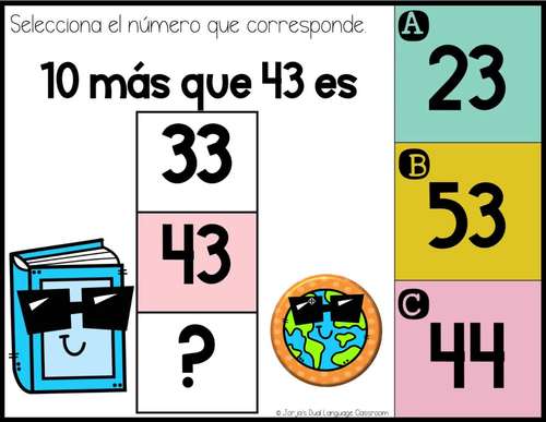 10 más y 10 menos hasta el 120 en español DIGITAL 10 more 10 less in ...