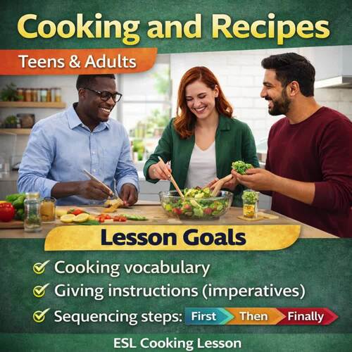 ESL Imperatives, Sequencing & Giving Instructions (PDF + Editable PPT)