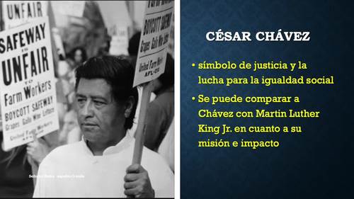 Martin Luther King & Cesar Chavez Cultural Comparison by espanol-O-nada
