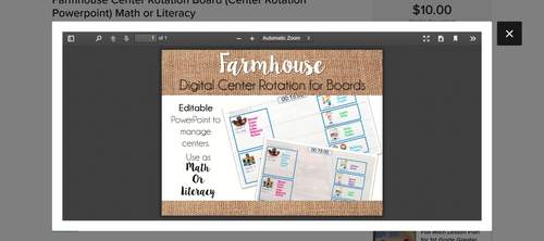 Farmhouse Center Rotation Board (Center Rotation Powerpoint) Math or ...
