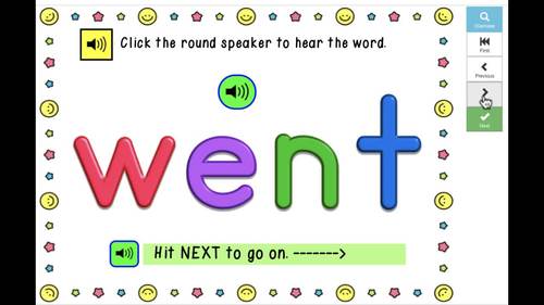 Boom Cards Sight Word Practice Lesson W/AUDIO for the Word GET 24 Cards