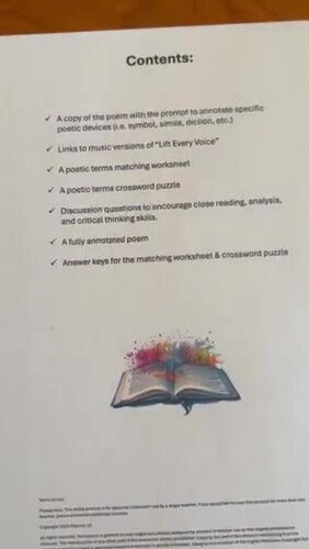 Complete High School ELA Lesson on Johnson's "Lift Every Voice" by ...