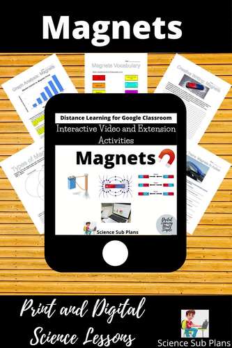 Magnets - Interactive Video and Extension Activities by Science Sub Plans