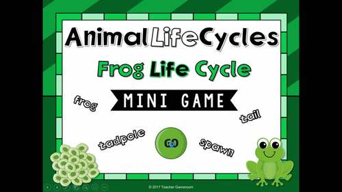 Frog Life Cycle Mini Powerpoint Game by Teacher Gameroom | TPT