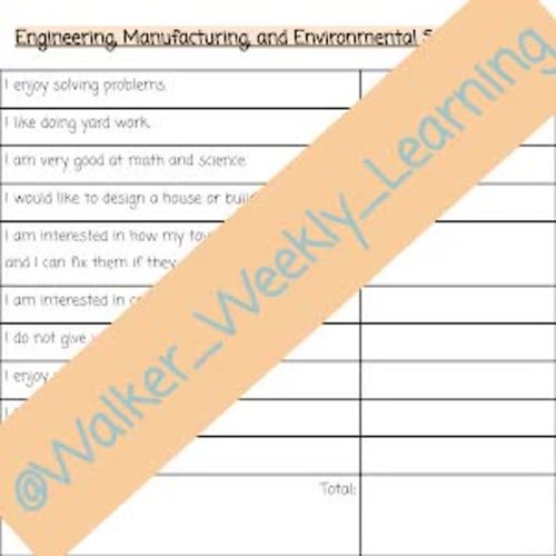 Elementary Career Interest Inventory by Walker Weekly Learning | TpT