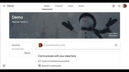 BUNDLE ANIMATED Google Classroom™ Headers WINTER THEME Distance Learning