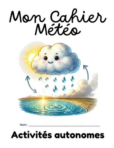Météo & Météorologie, variation température : Cahier d’Apprentissage ...