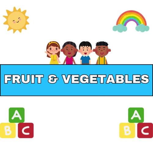 Fruit Vegetable Matching Puzzle Activities Toddler Preschool Busy Book