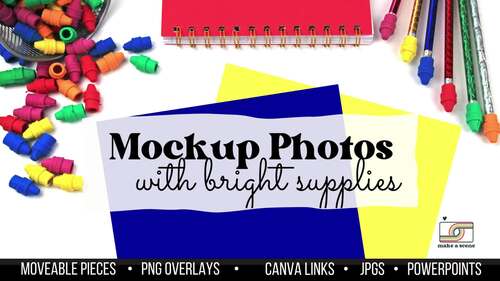 Teacher Resources Mockups Photos for Sellers - Canva Templates - Power ...