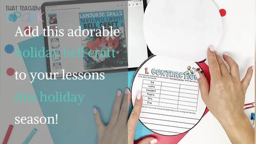 North Polar Express Grammar Bell Craft and Google Slides by That ...