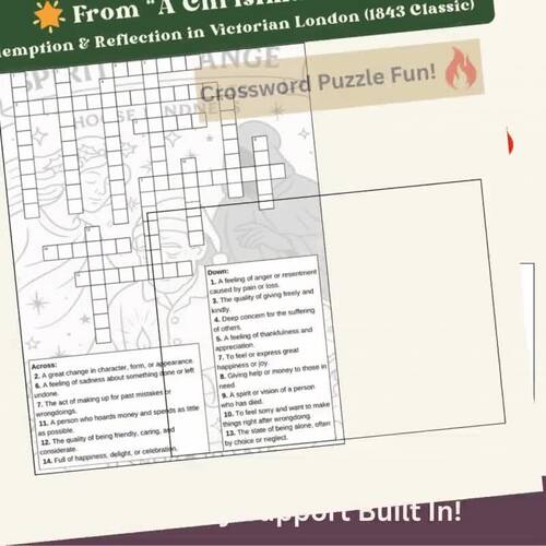 A Christmas Carol – Victorian Christmas Classics Puzzle Pack | Grades 4–7