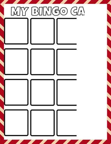 Christmas Bingo, Color Cut & Paste Activity, Printable Holiday Bingo ...