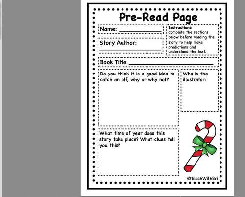 How to Catch an Elf Holiday Christmas Book Activities by Books with Bri