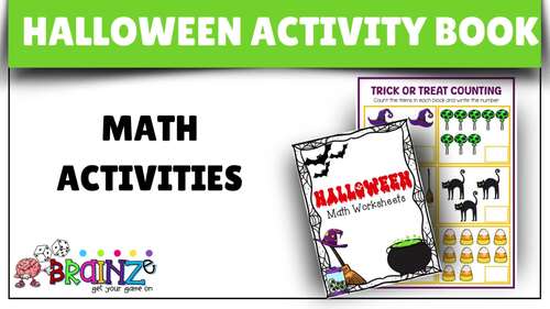 Halloween Math Worksheets & Activities | Counting, Patterns, Add & Subtract
