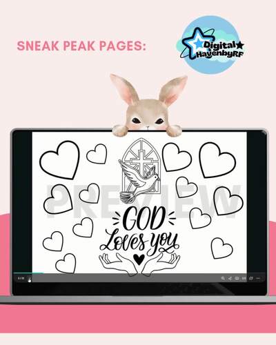 Easter Coloring Pages | Easter Bible Quotes | Preschool Easter Activity