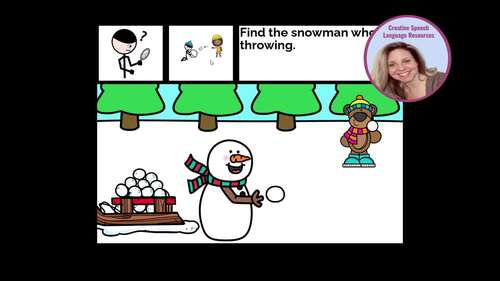 Winter Snowman Actions An Interactive Language Activity | TPT