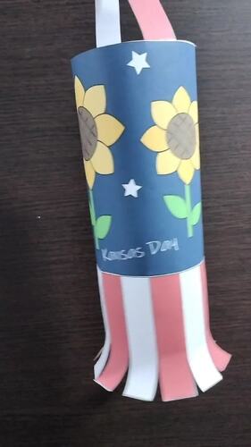 Kansas Day Windsock Craft Sunflower Coloring Activities Decor | TPT