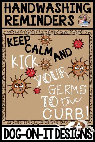 Desktop Hygiene Reminders Hand Washing Name Plates | TpT