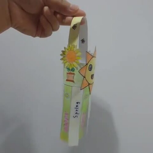 Hello Spring Craft Windsock Coloring Activity Writing | Spring Craft 2 ...