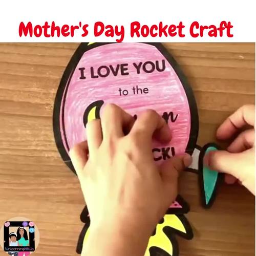 Mothers Day Craft | Father's day Rocket Craft by Fun Learning With Us