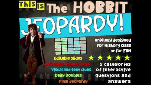 Hobbit, Lord of the Rings, Middle Earth BUNDLE - 13 unique classroom ...