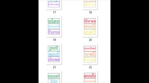 Sight Word Activity Mats - Fry's Second 100 Words by Penny Saving Mum