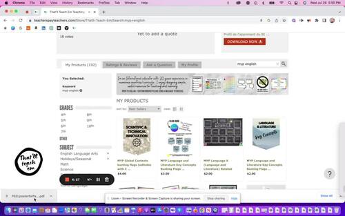PEEL poster for Paragraph construction, simple by That'll Teach Em