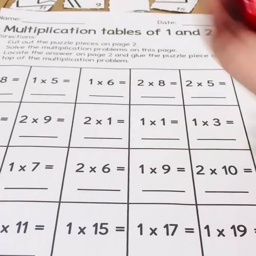 Multiplication Mystery Picture Puzzle by The Viral Teacher | TPT