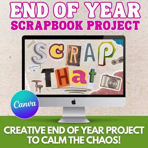 End of Year Activity | Scrapbook Project | Middle and High School
