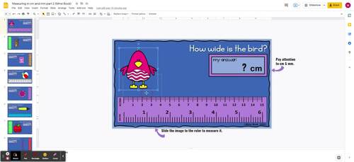 Measuring in cm and mm (part 2): Google Slides™ by GroovyGarden | TPT