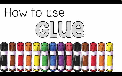 HOW TO USE GLUE (BOTTLES AND STICKS) | - Animated Teaching Powerpoint ...