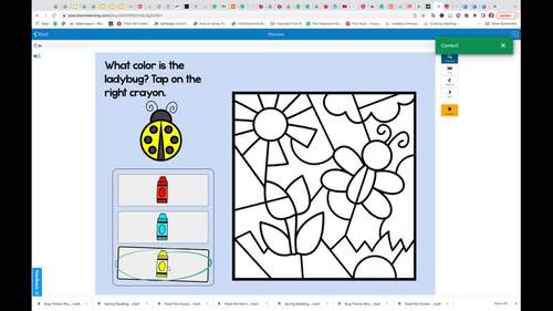 Preschool and Kindergarten BOOM Cards™ Activity -- What Color Is the ...
