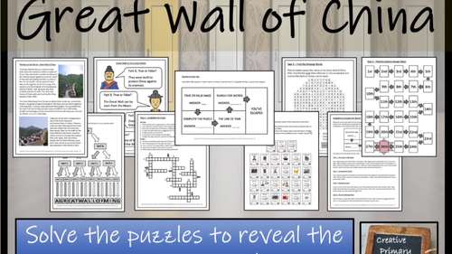 Great Wall of China Escape Room Activity by Creative Primary Literacy