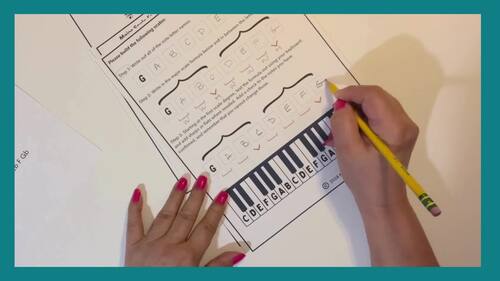 How To Build Major Scales - Music Activity & Worksheets (Great for Subs ...