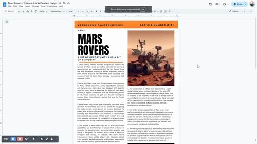 Aliens? | Space Science Reading Comprehension Passage & Questions