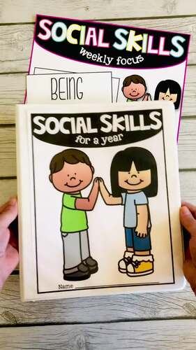 Social Skills For A Year {A Year-long Curriculum} | TPT