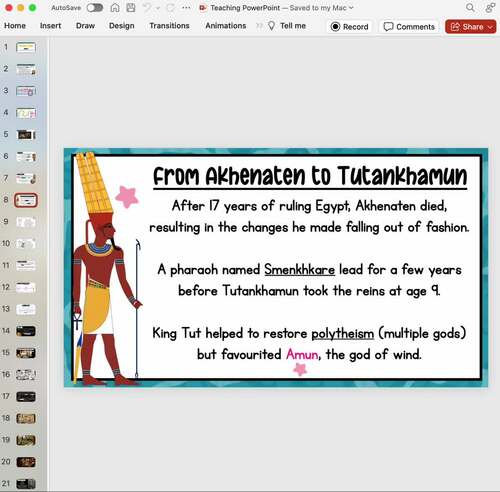 Ancient Egyptians History Unit || Week 11 of 12 || Tutankhamun's Tomb