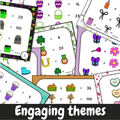 Halloween Math Logic Multiplication Puzzle Enrichment Activity Task Cards