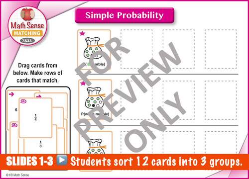 Simple Probability DIGITAL MATCHING: 15 PPT / Google Slides 7S33 by ...