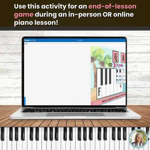 Beginning Piano Intervals BOOM™ Cards - Steps & Skips on Piano Keys ...