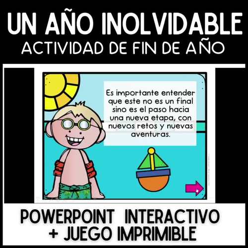 ACTIVIDAD DE INICIO O FIN DE AÑO. POWER POINT INTERACTIVO. 2 - 5. EN ...