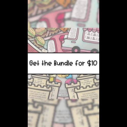 Summer Math Craft Bundle | Multiplication & Division Two-Step Word Problems