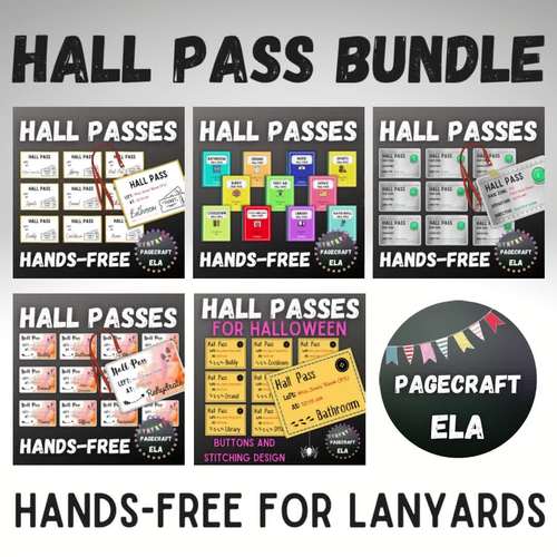Hall Pass Bundle | 5 Styles | 14 Out of Class Reasons | EDITABLE ...