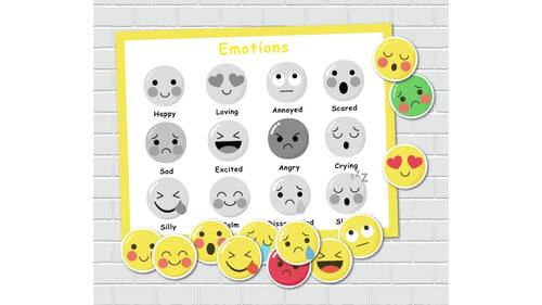 Emotions and Feelings Matching Activity for Toddlers and Preschool