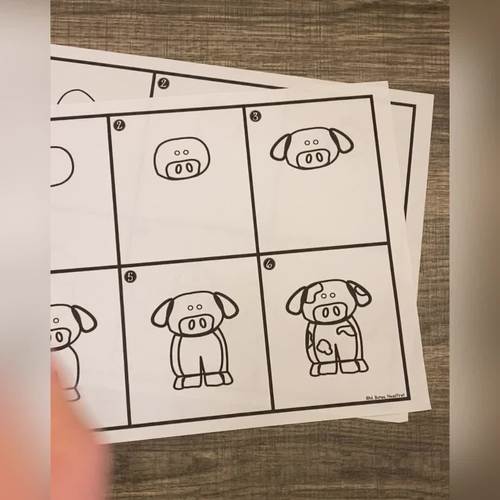 Animal Directed Drawing Steps by Headfirst - Primary Classroom Resources