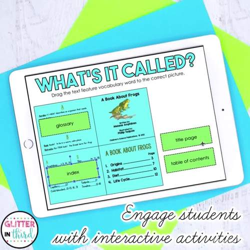 Nonfiction Text Features Digital Activities & Auto-Grading Google Forms