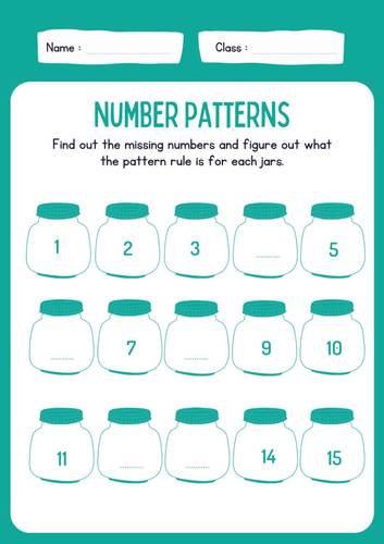 Counting and Writing to 1 and 100 | Fill in the Missing Numbers ...