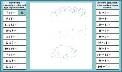 Mystery Digital Pixel Art NO PREP - Polar Multiplication and Division to 12