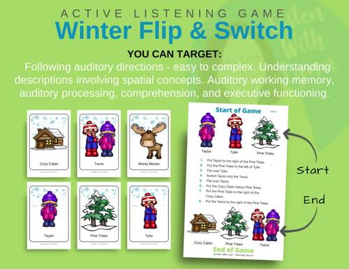 WINTER Active Listening Direction Game Flip & Switch DHH Hearing Loss